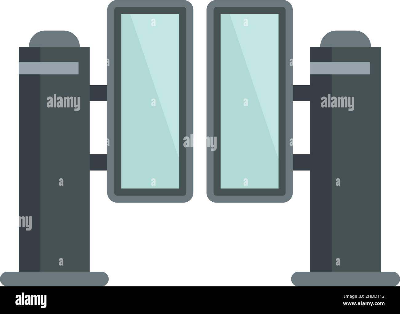 Walking turnstile icon. Flat illustration of Walking turnstile vector ...