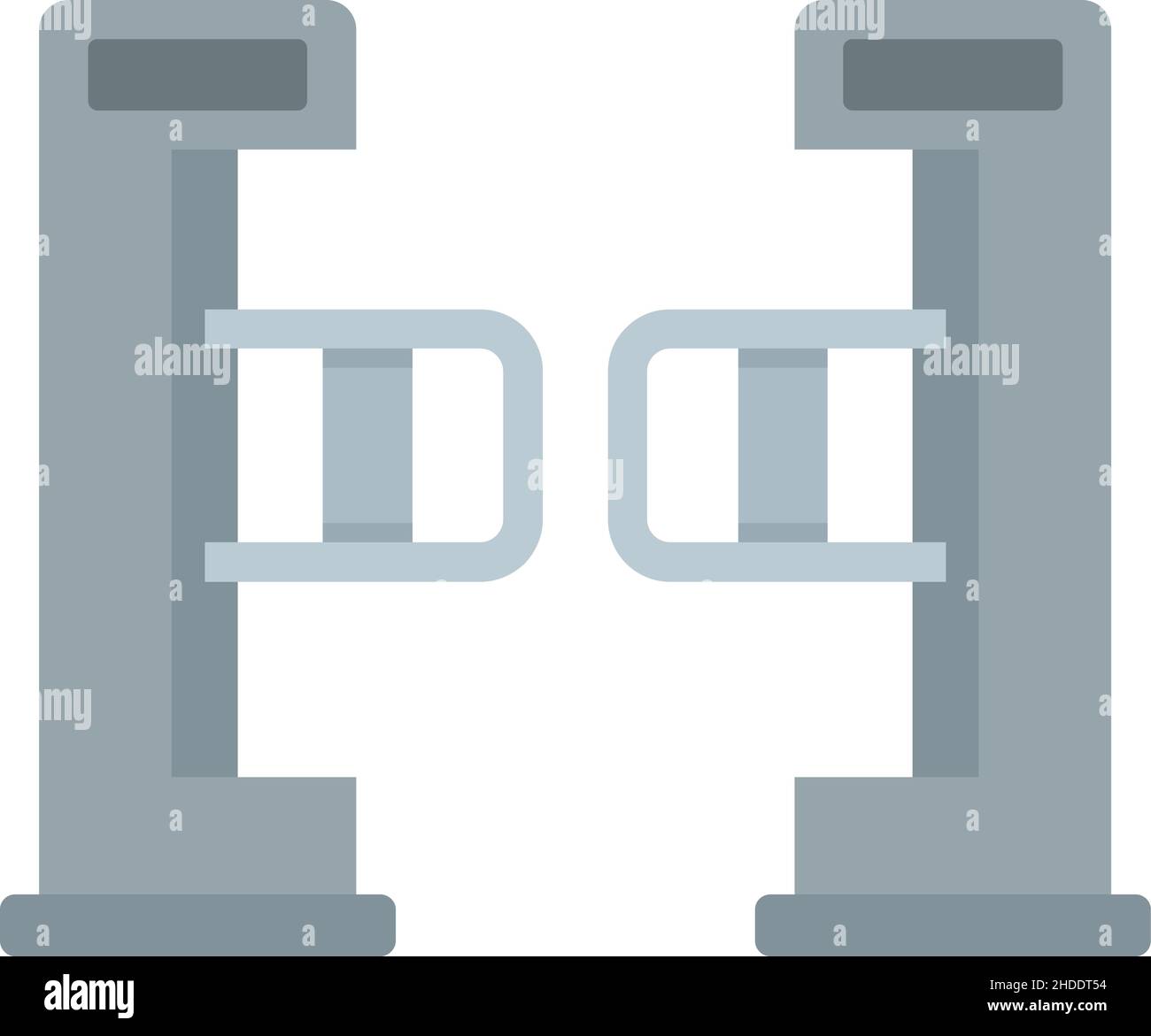 Gate turnstile icon. Flat illustration of Gate turnstile vector icon isolated on white ...