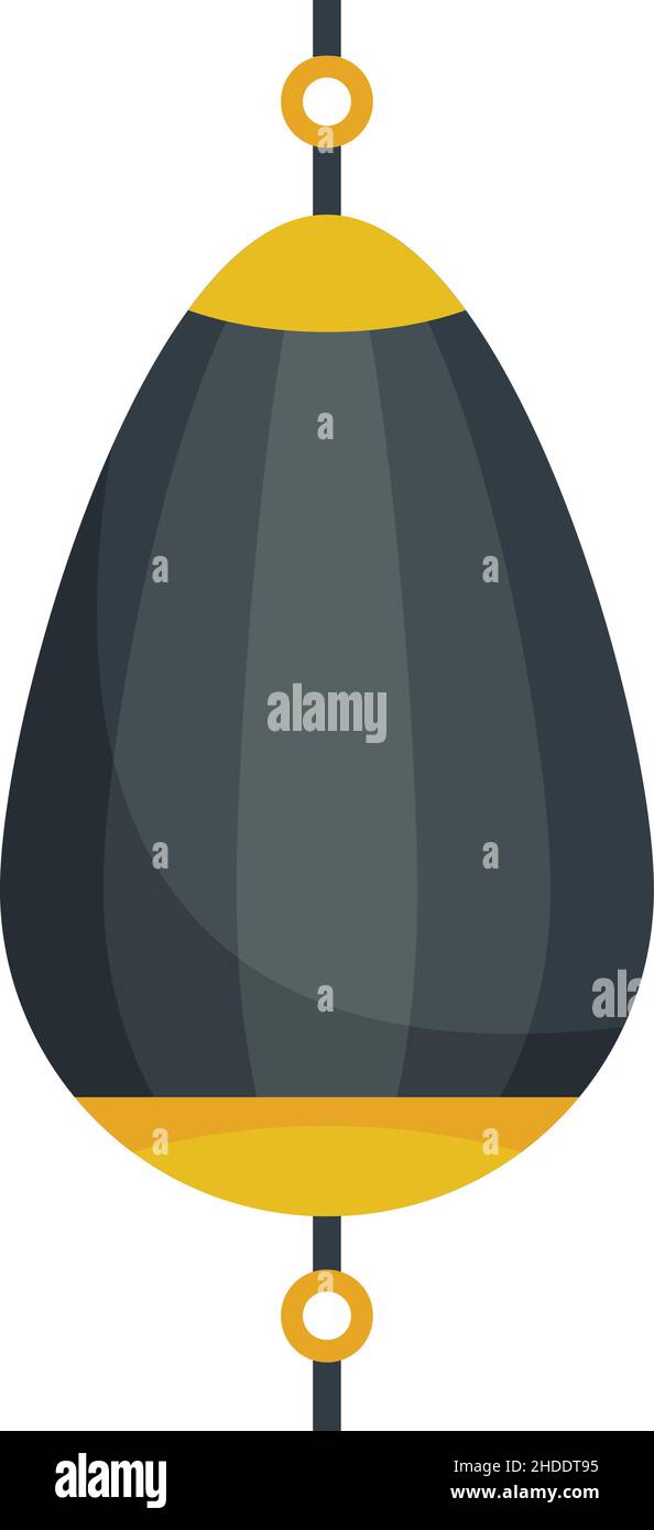 Elastic punch bag icon. Flat illustration of Elastic punch bag vector ...