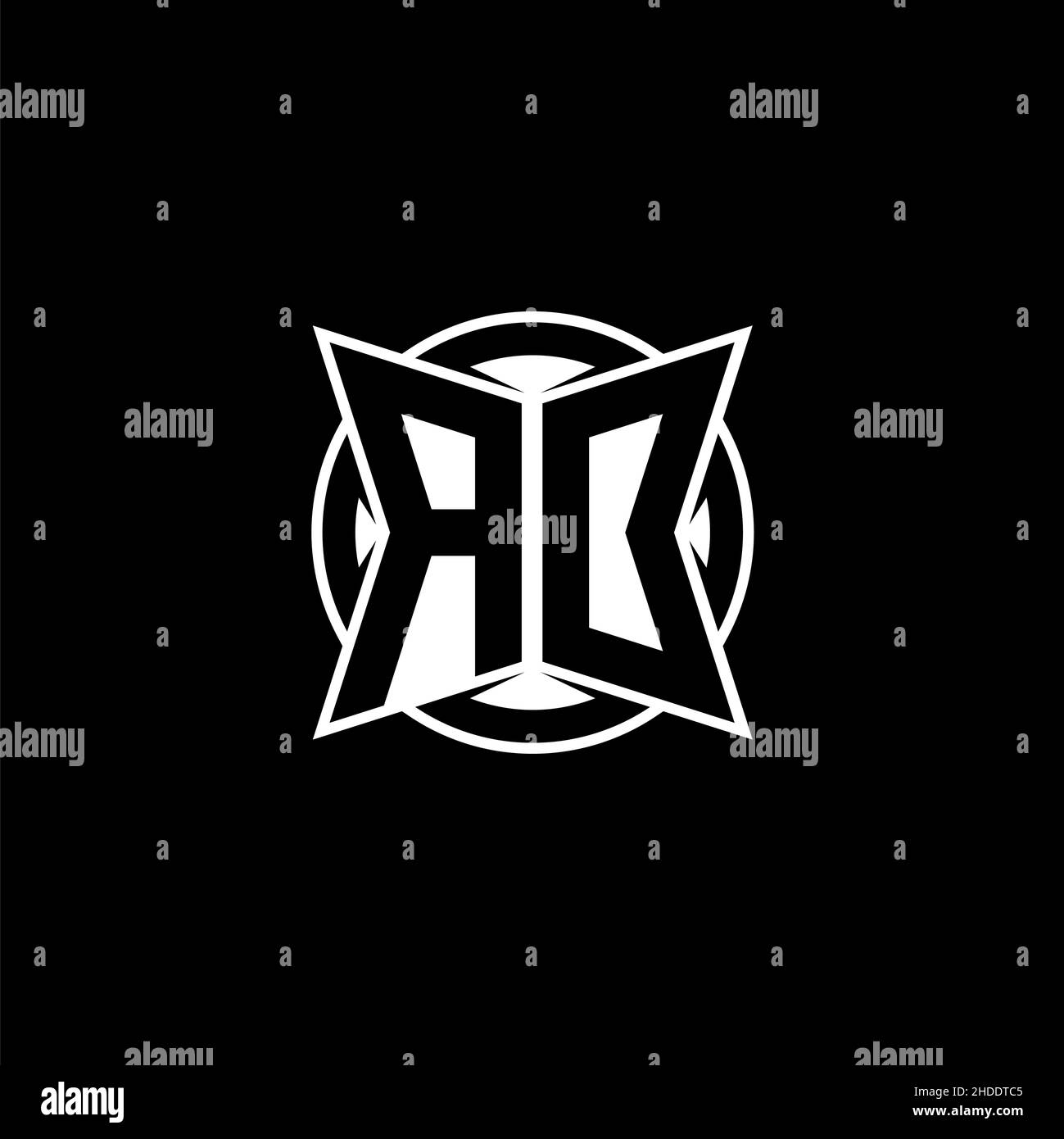 AO Monogram logo letter with simple modern shape style design. Circle ...