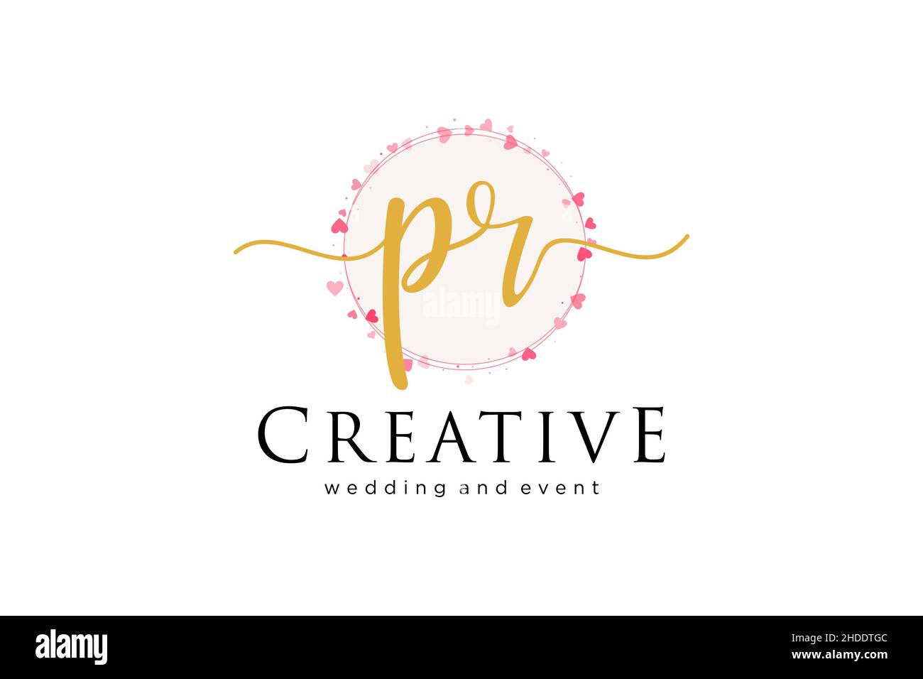 PR feminine logo. Usable for Logo for fashion,photography, wedding ...
