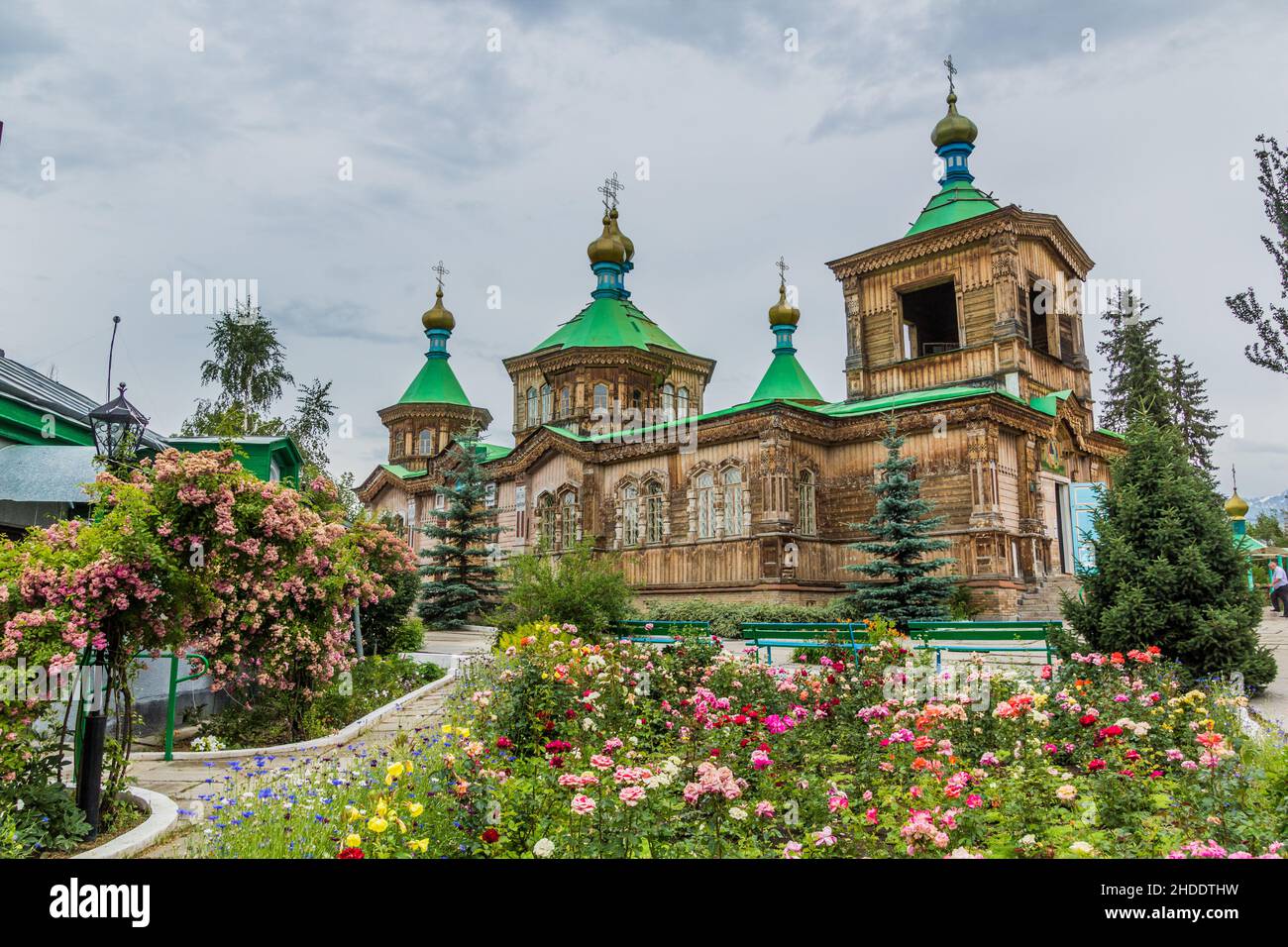 Holy Trinity Cathedral in Karakol, Kyrgyzstan Stock Photo - Alamy