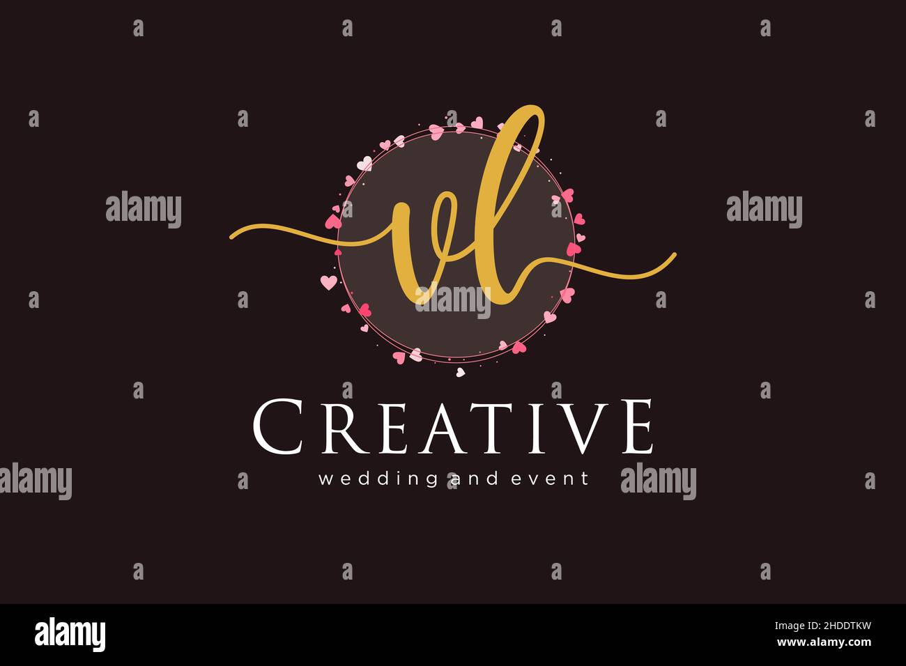 VL feminine logo. Usable for Logo for fashion,photography, wedding ...