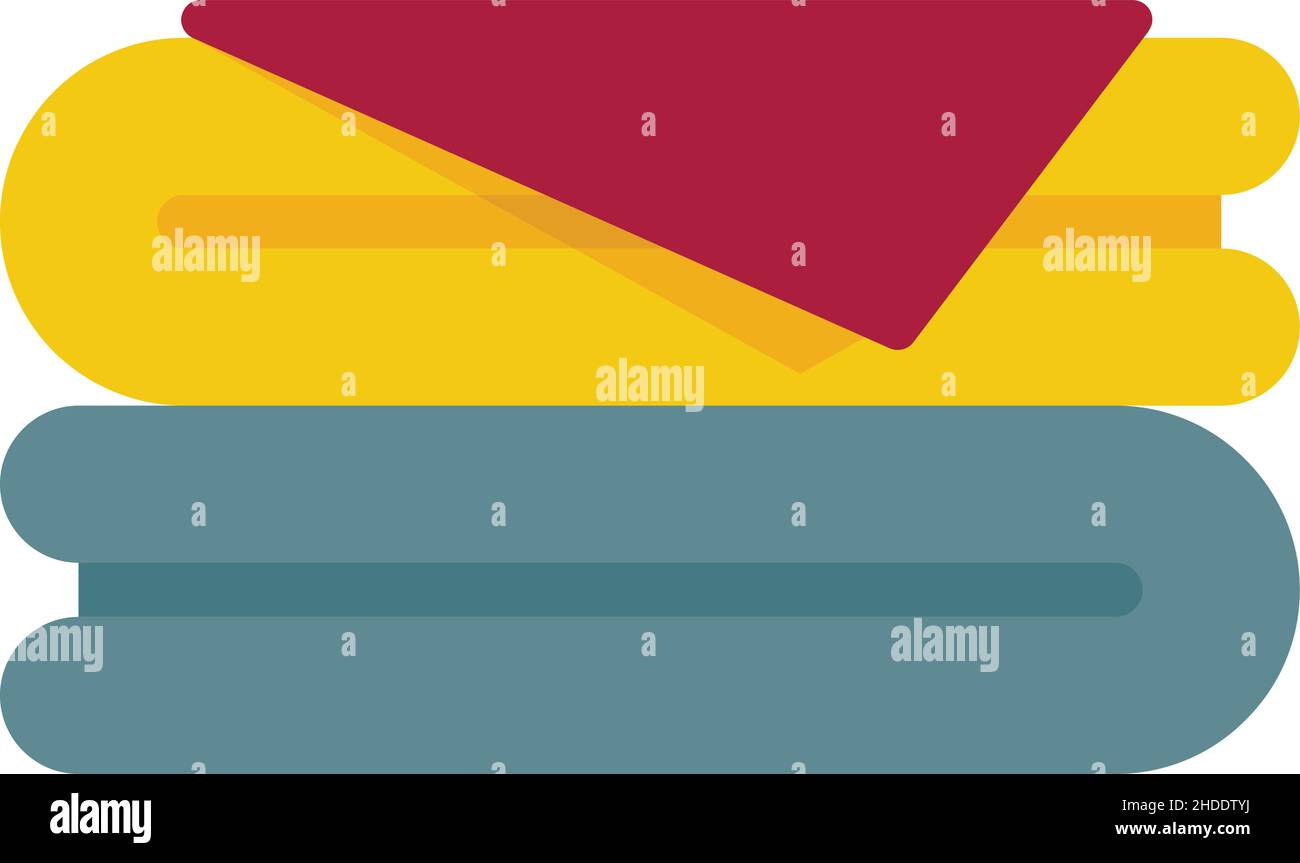 Textile stack icon. Flat illustration of Textile stack vector icon ...