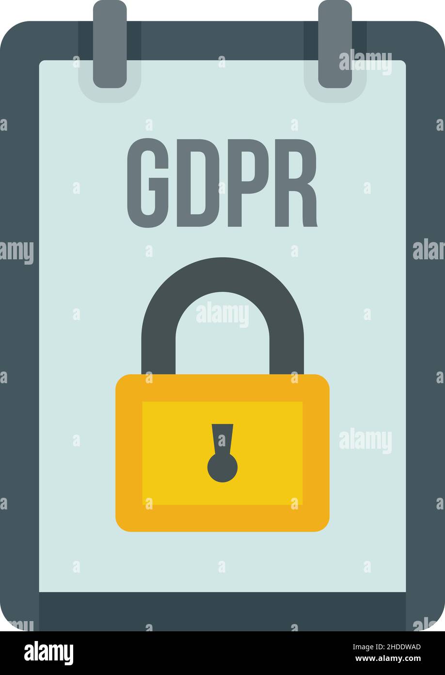 GDPR personal information icon. Flat illustration of GDPR personal information vector icon ...