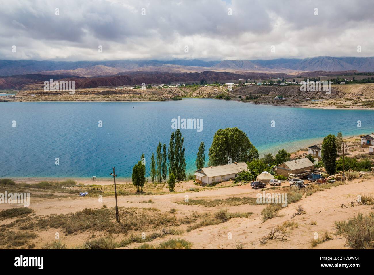 Beautiful view issyk kul lake hi-res stock photography and images - Alamy