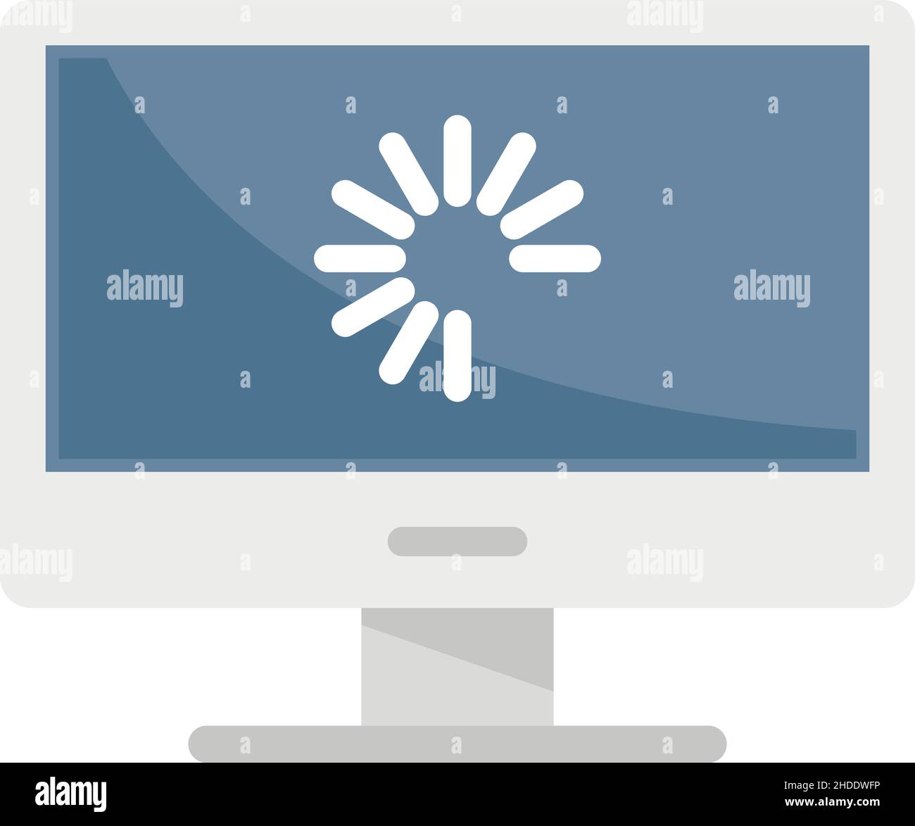 Pc update system icon. Flat illustration of Pc update system vector ...