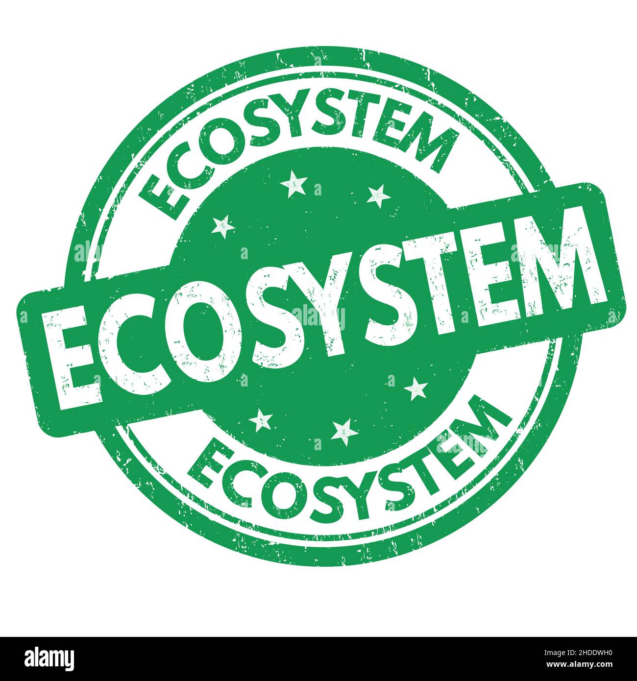 Ecosystem grunge rubber stamp on white background, vector illustration ...