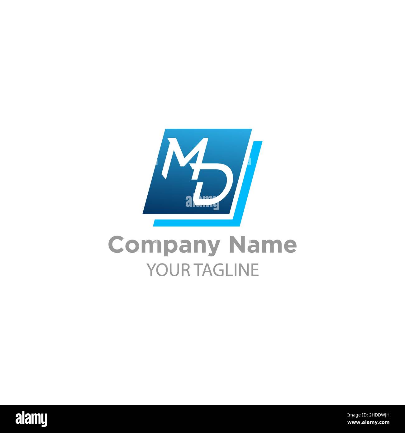 creative letter MD logo vector illustration template.EPS 10 Stock ...