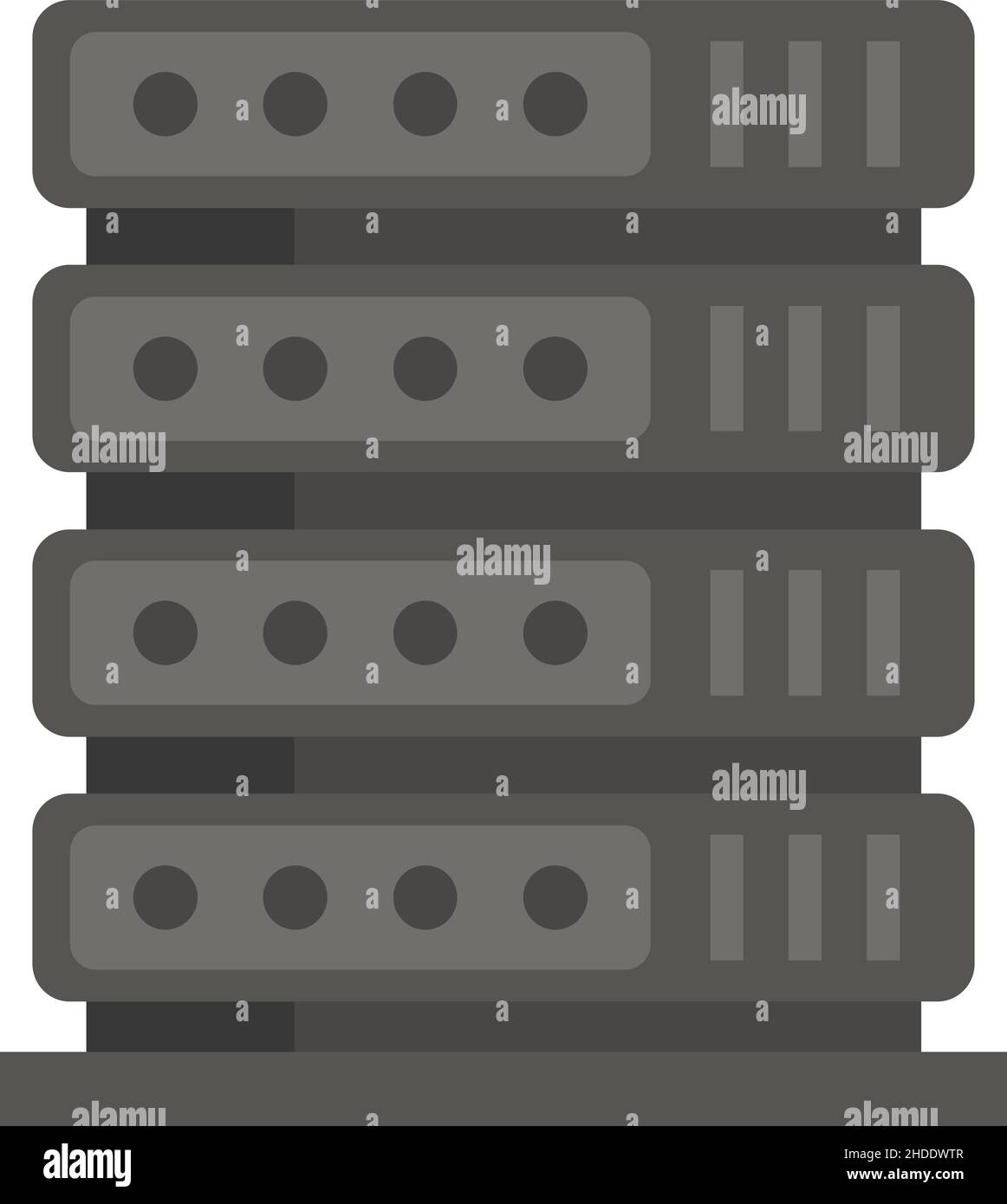 Server rack icon. Flat illustration of Server rack vector icon isolated ...