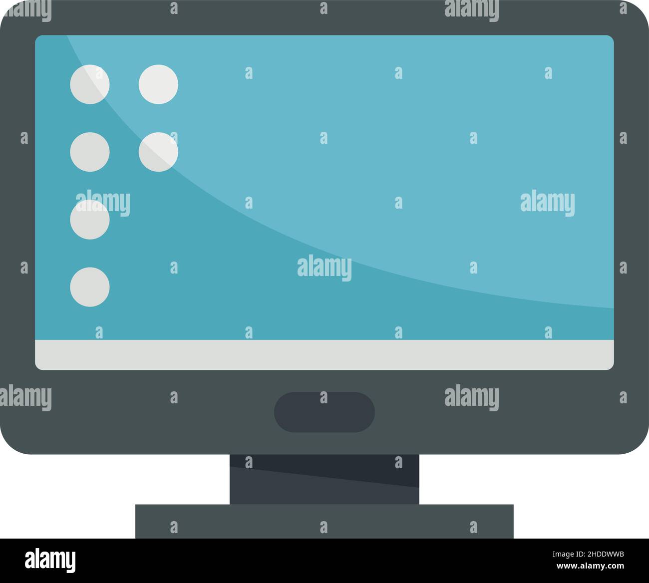 Monitor operating system icon. Flat illustration of Monitor operating ... Monitor operating system icon. Flat illustration of Monitor operating ...