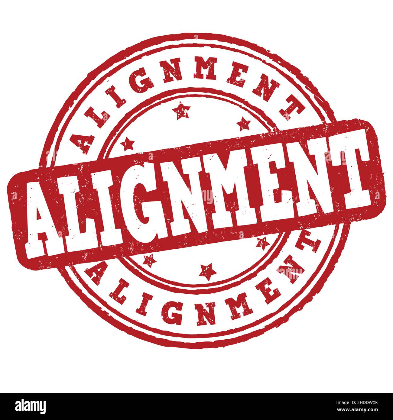 Alignment grunge rubber stamp on white background, vector illustration ...