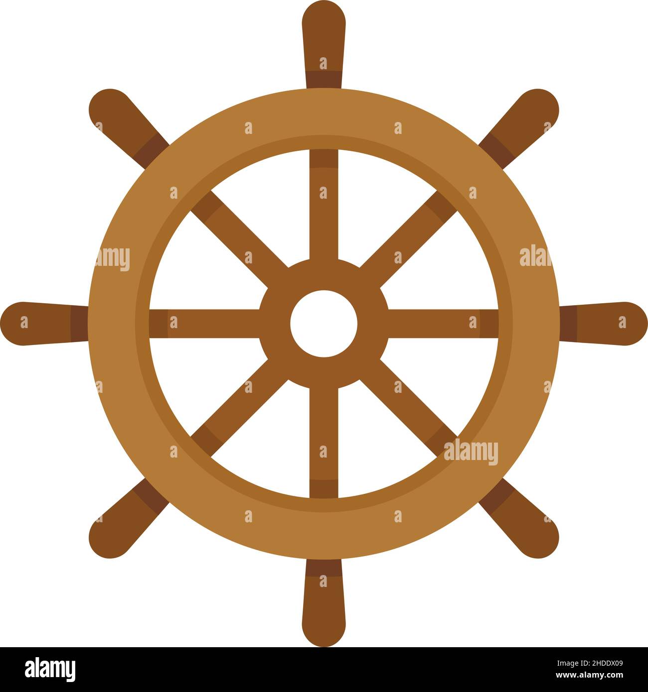 Navigation ship wheel icon. Flat illustration of Navigation ship wheel ...