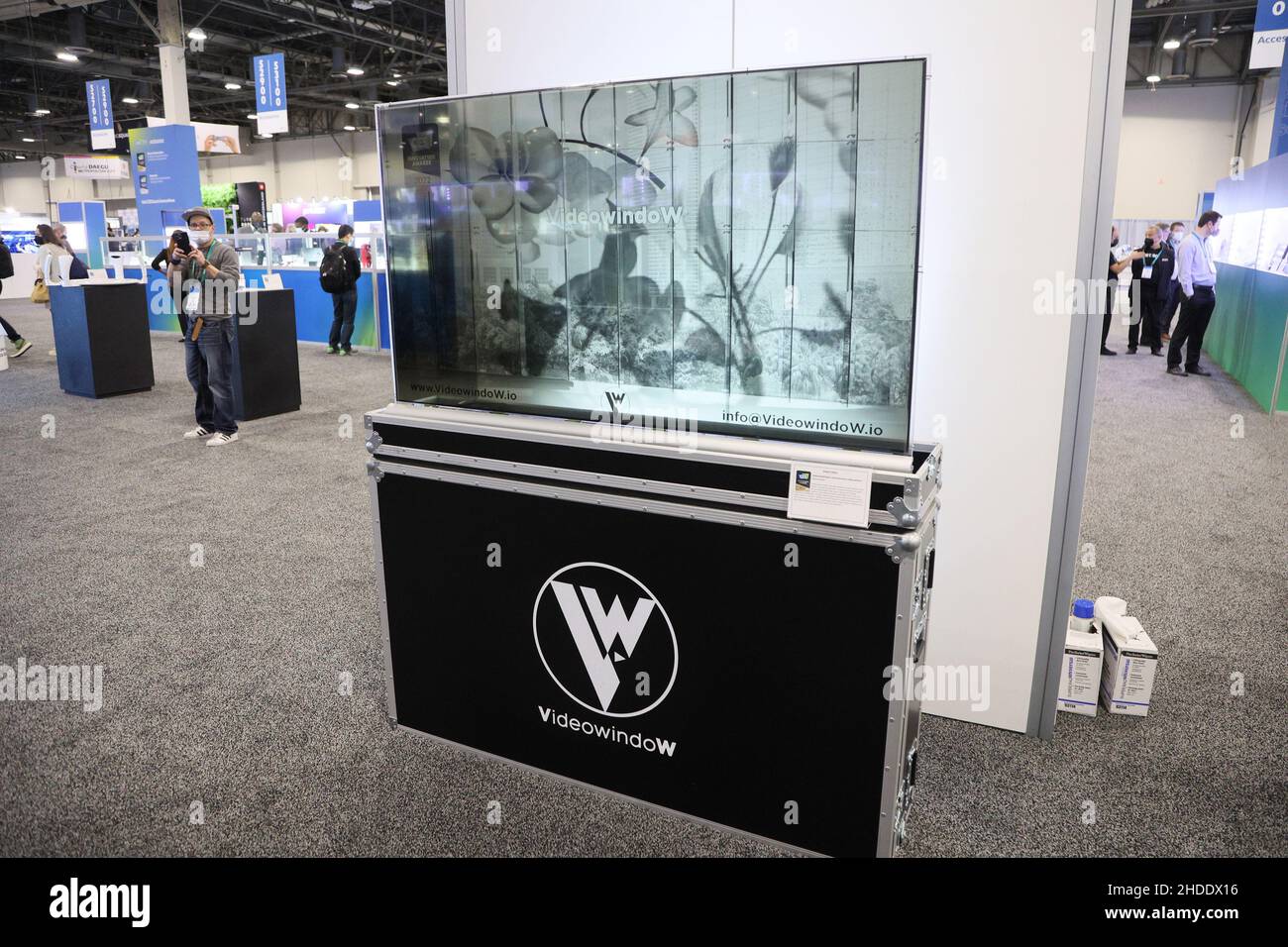 Las Vegas, United States. 05th Jan, 2022. A view of the VideowindoW, a ...