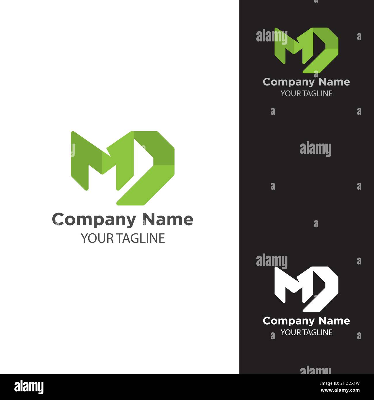 creative letter MD logo vector illustration template.EPS 10 Stock ...