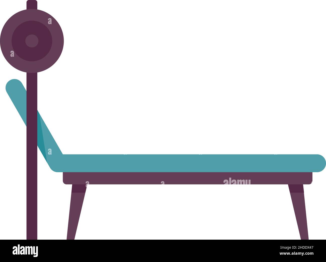 Gym bench icon. Flat illustration of Gym bench vector icon isolated on ...