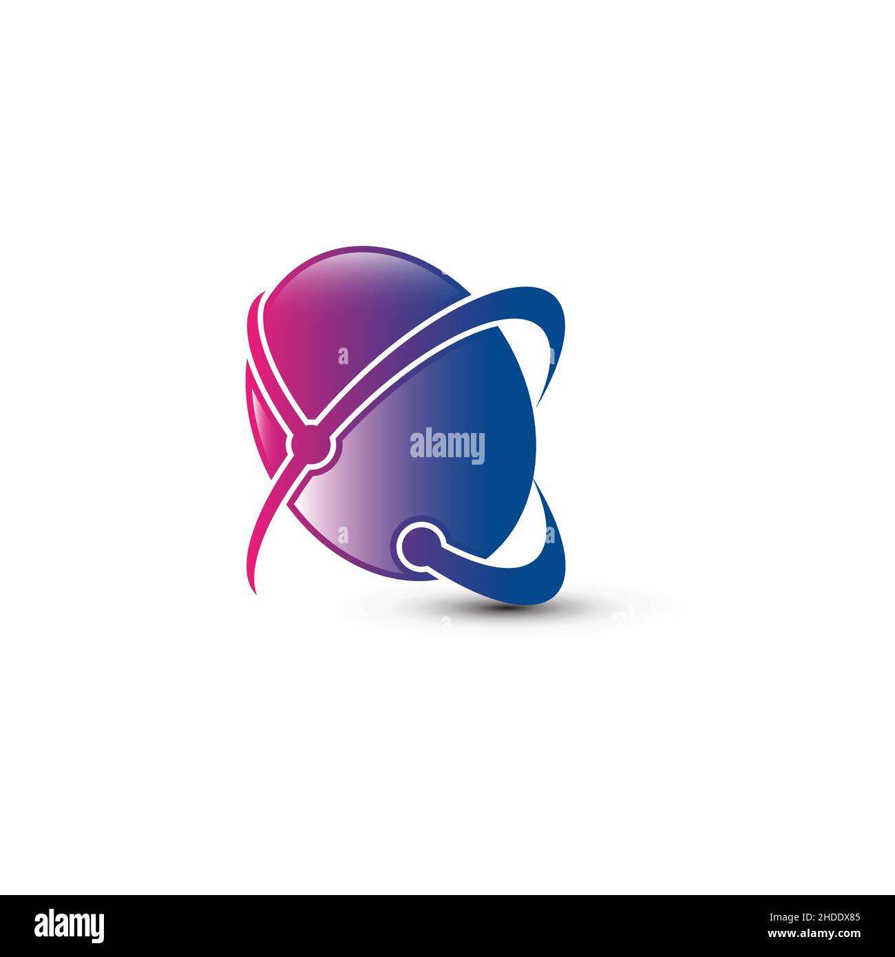 Neutron Atom Logo Icon Design Vector Stock. Science Atom Logo Design ...