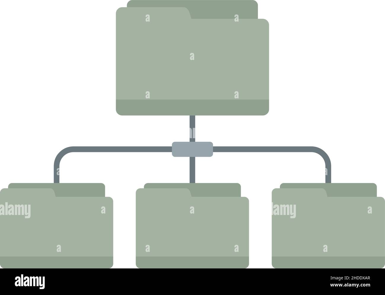 Folder network icon. Flat illustration of Folder network vector icon ...