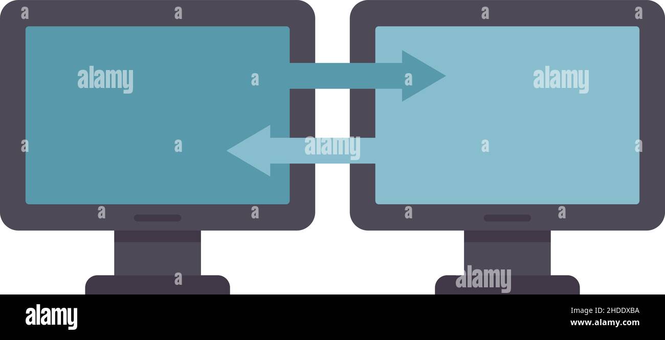 Monitor remote control icon. Flat illustration of Monitor remote ...