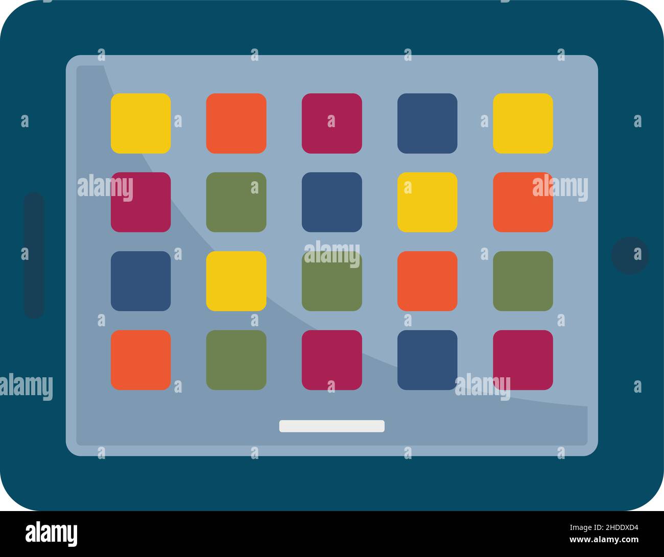 Tablet system icon. Flat illustration of Tablet system vector icon ...