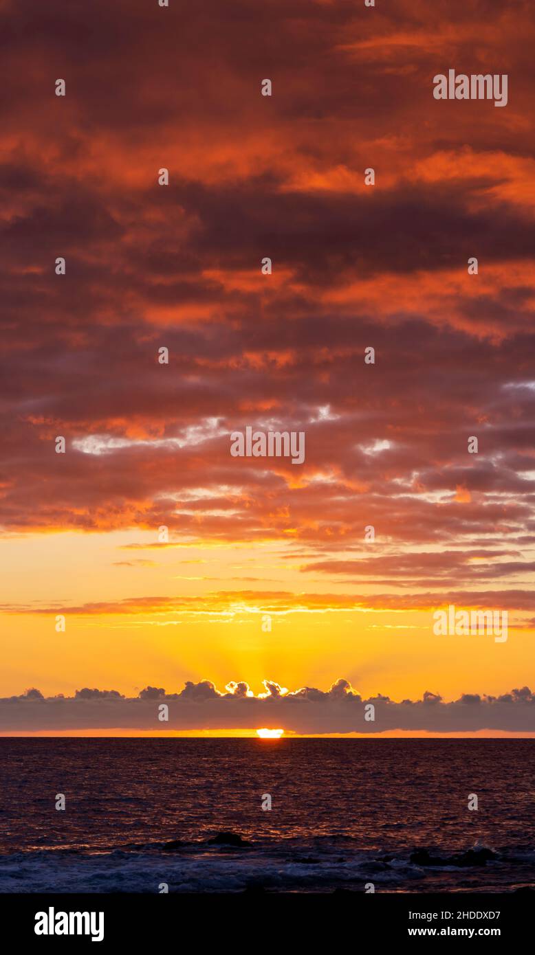 The majestic sunset at Big Island, Hawaii Stock Photo - Alamy