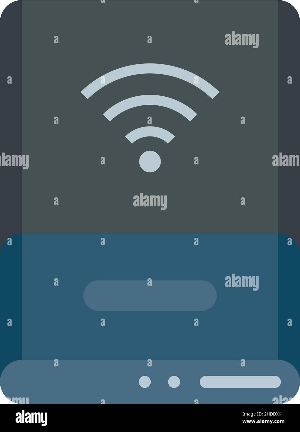 Power bank remote access icon. Flat illustration of Power bank remote ...