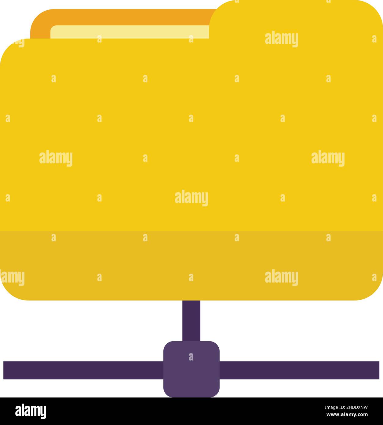 Network folder icon. Flat illustration of Network folder vector icon ...