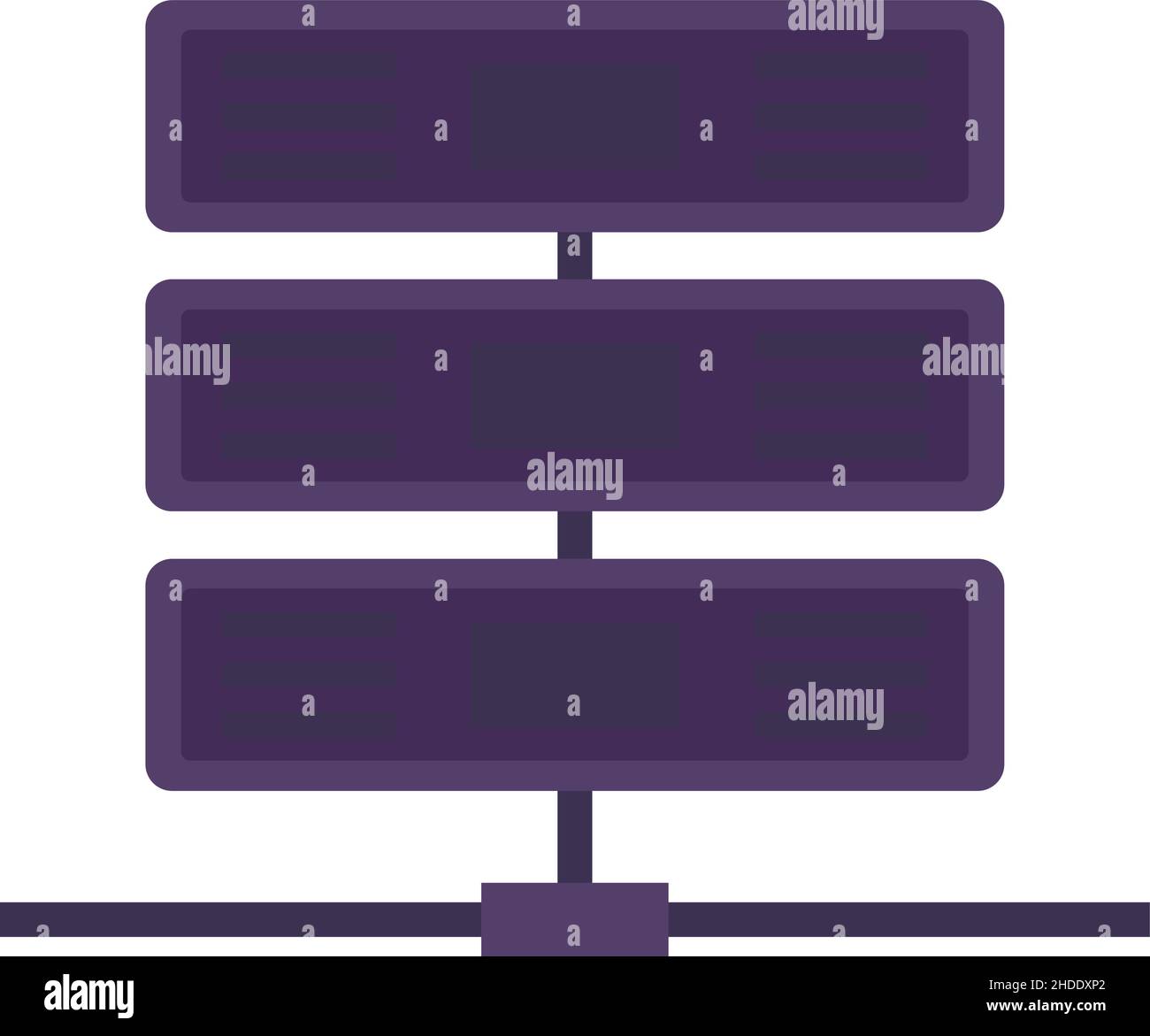 Modern remote server icon. Flat illustration of Modern remote server ...