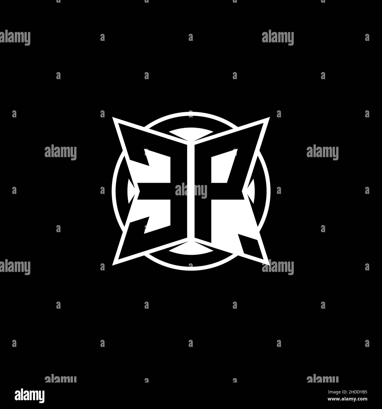 EP Monogram logo letter with simple modern shape style design. Circle ...