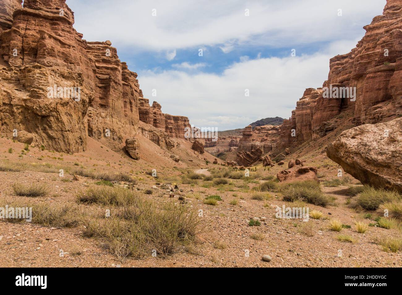 Walls of Charyn Canyon in Kazakhstan Stock Photo - Alamy