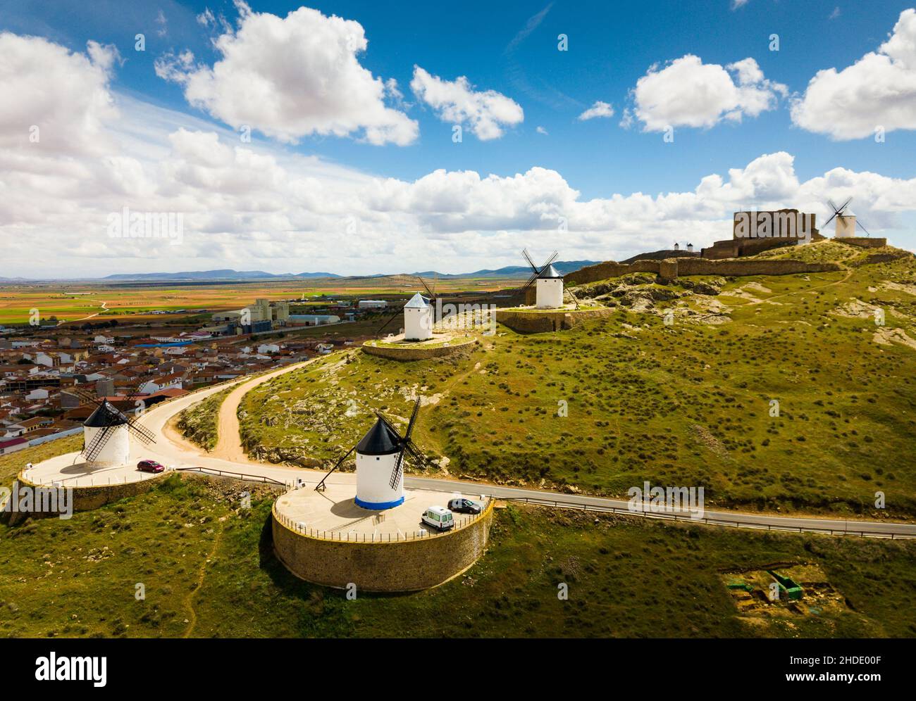 Traditional wind mills of Consuegra Stock Photo - Alamy