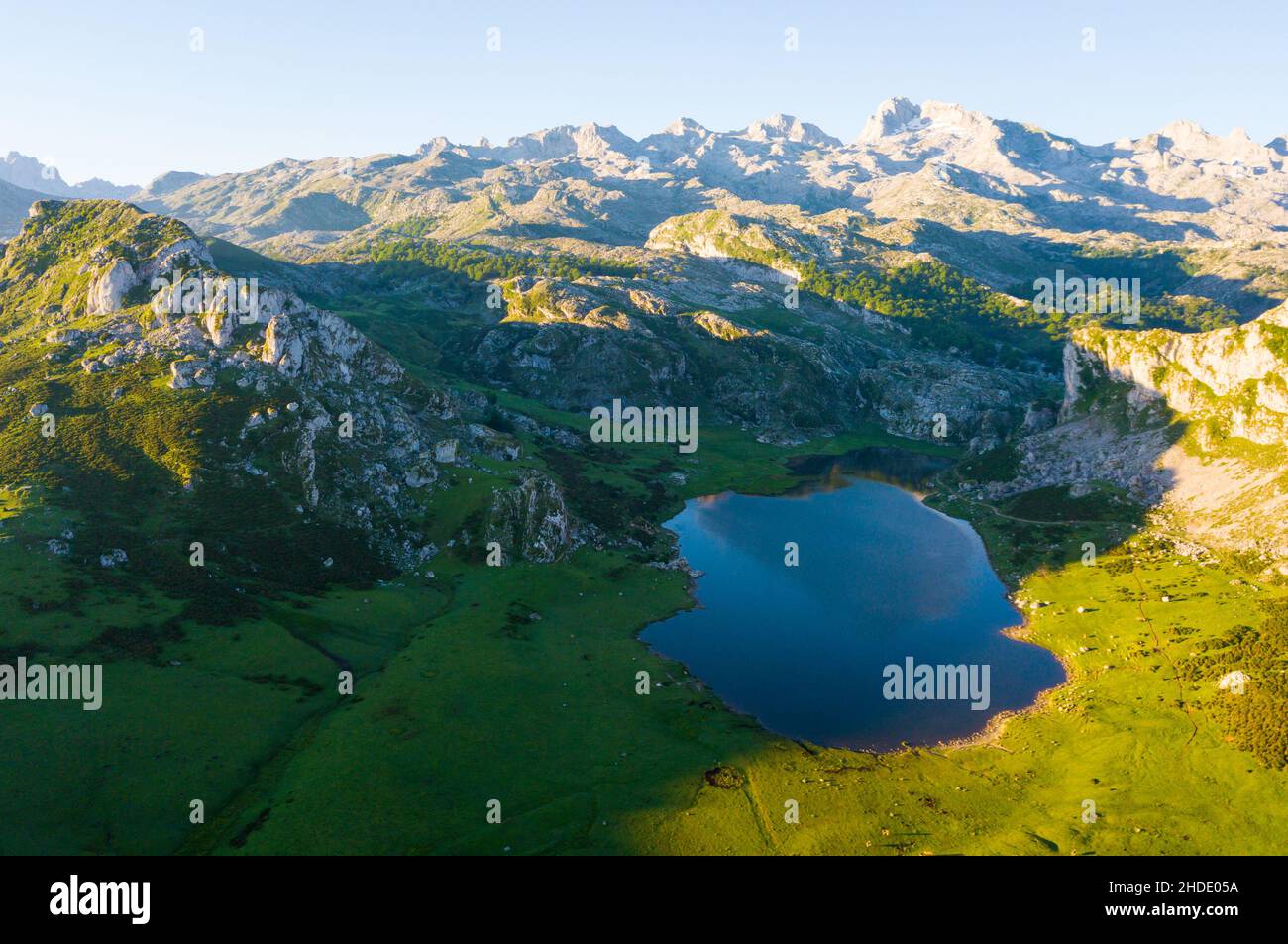 Mountain lakes of Covadonga Stock Photo - Alamy