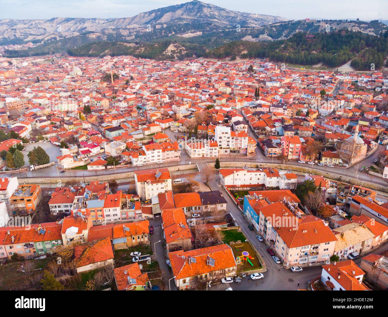 Aerial view old modern districts hi-res stock photography and images ...