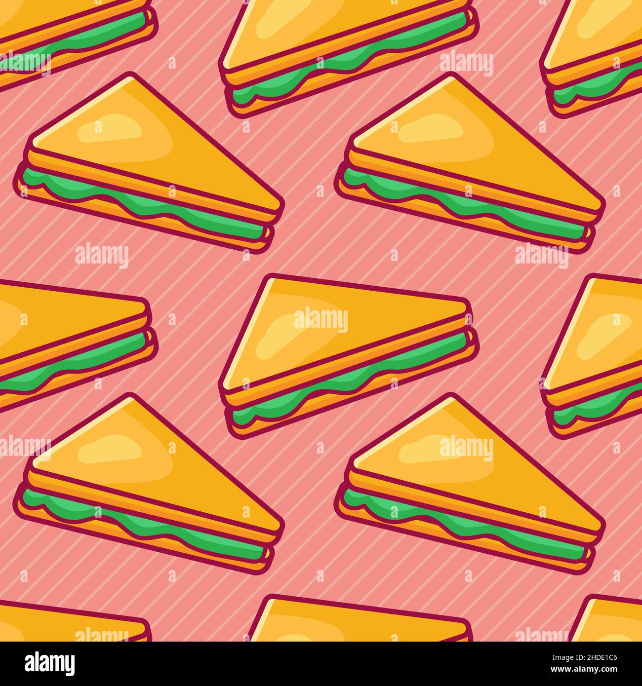 sandwich seamless pattern vector illustration Stock Vector Image & Art ...