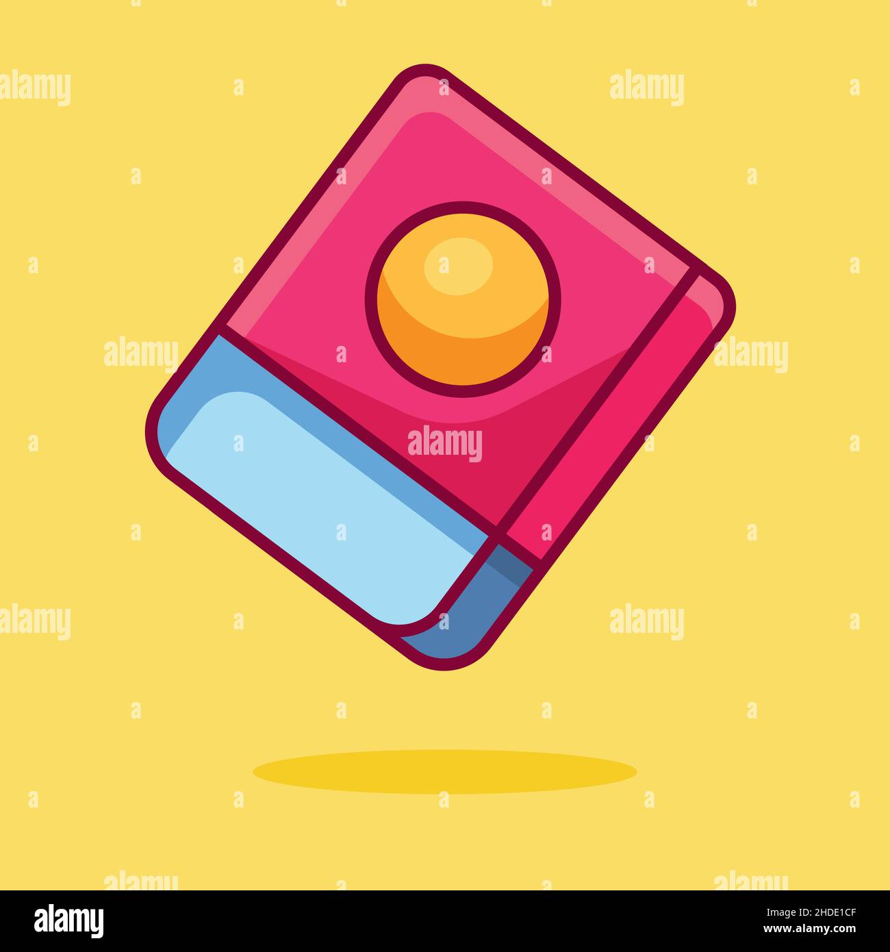 eraser isolated cartoon vector illustration in flat style Stock Vector ...