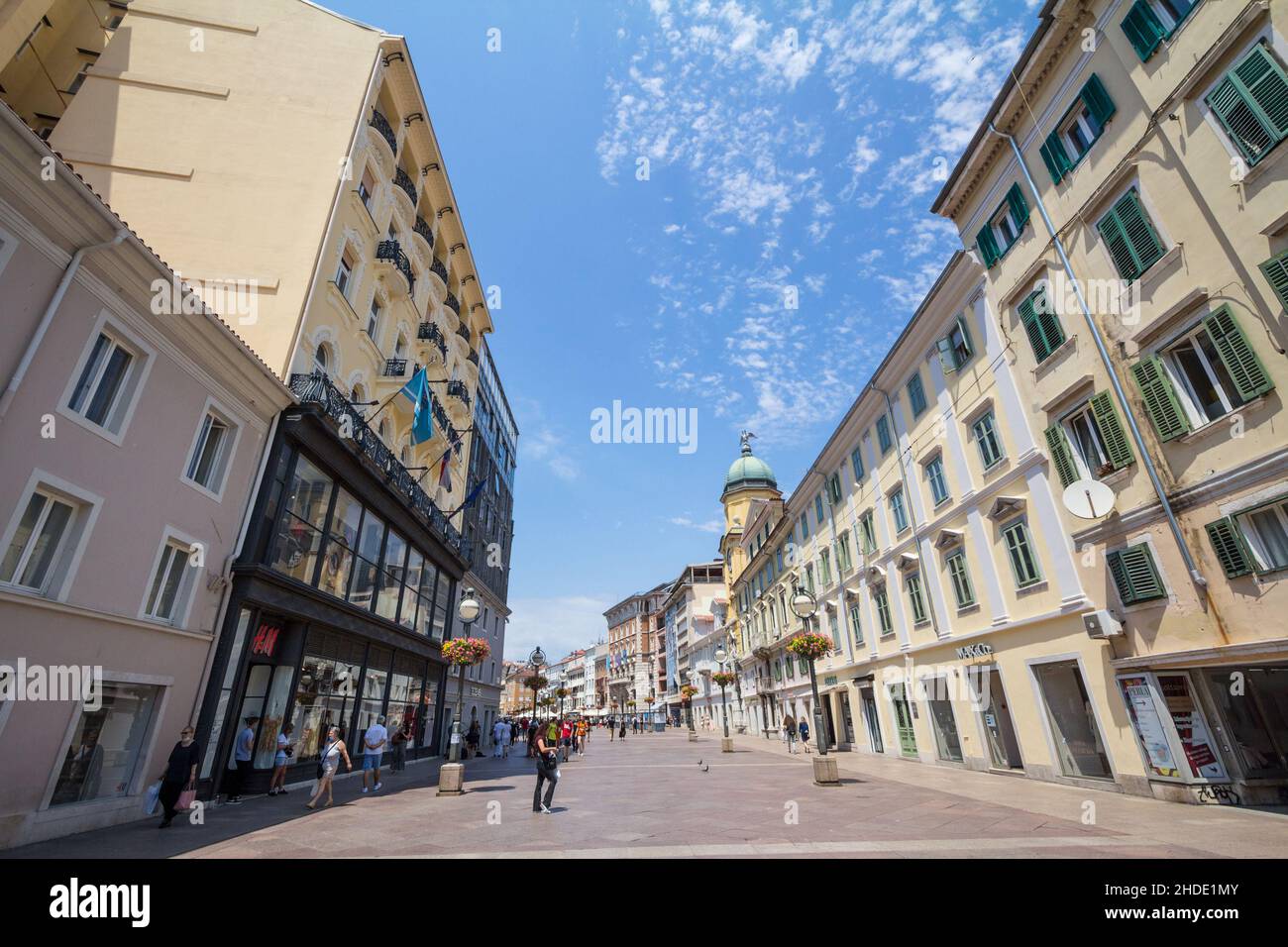 Picture of the baroque city tower, or gradski toranj, in the city ...