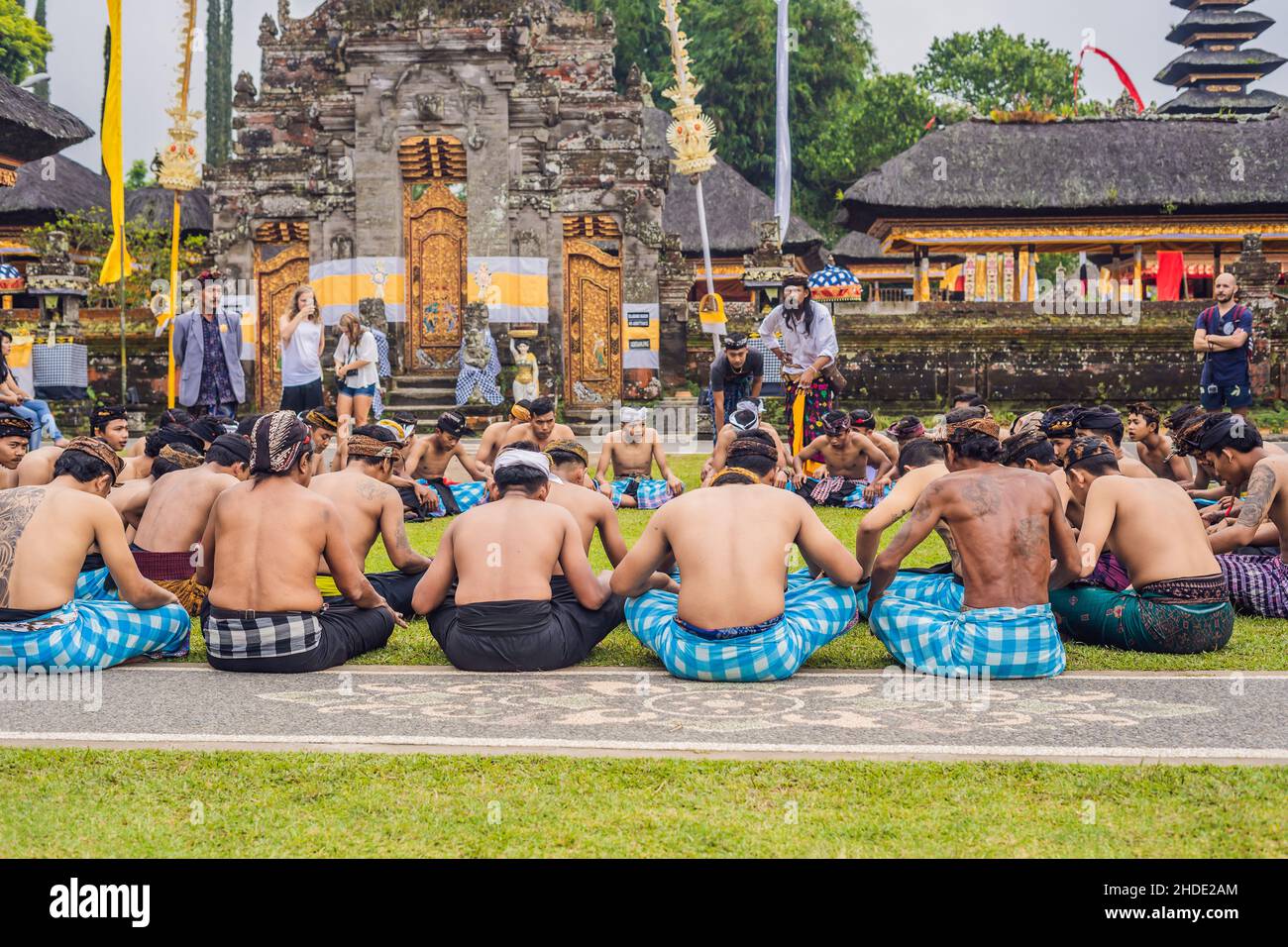 BALI - 2018 MAY 20: traditional Balinese Kecak dance at Ulun danu ...