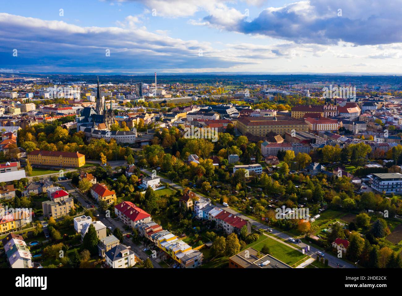 Aerial view of Olomouc, Czech Republic Stock Photo - Alamy