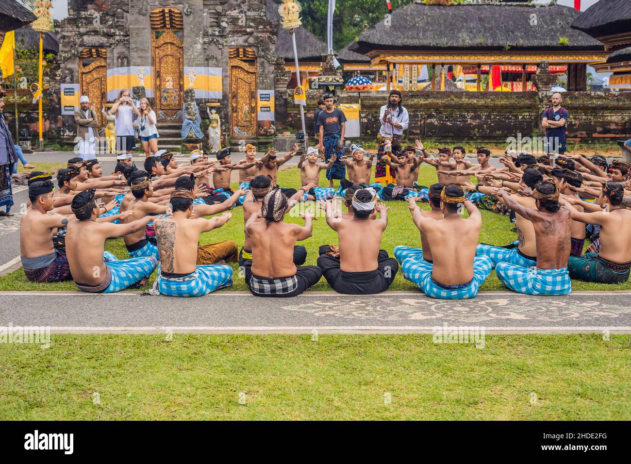 BALI - 2018 MAY 20: traditional Balinese Kecak dance at Ulun danu ...