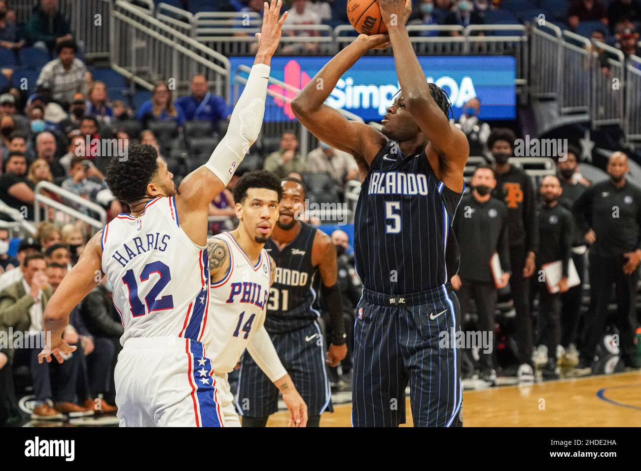 Orlando, Florida, USA, December 30, 2021, Orlando Magic Center Mo Bamba ...