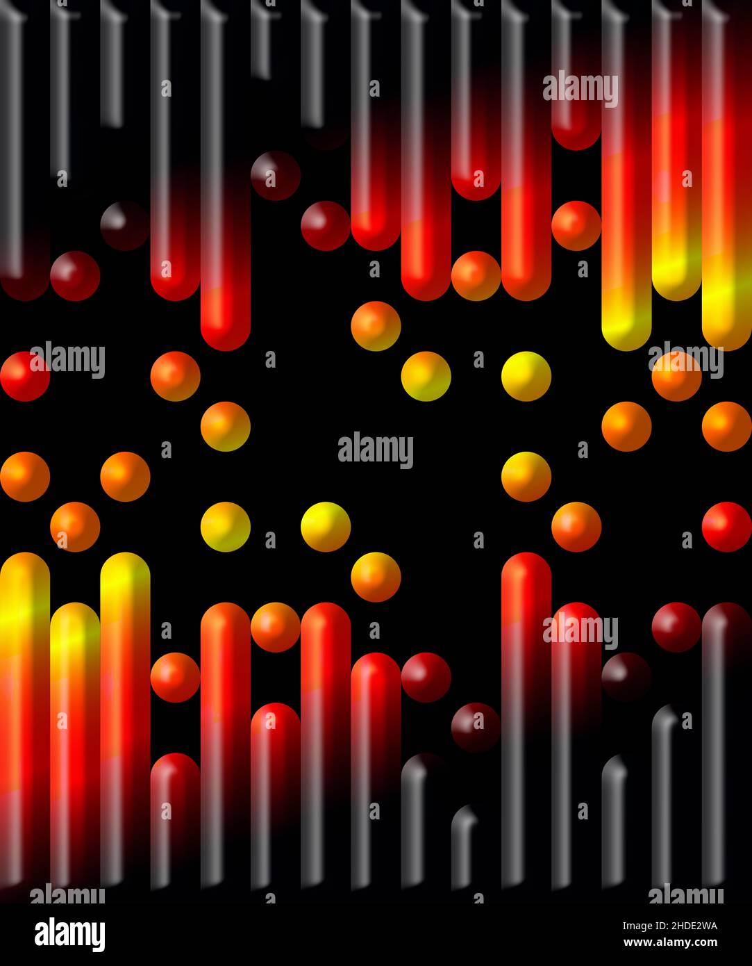 Floating Spheres and Tubes Stock Photo - Alamy