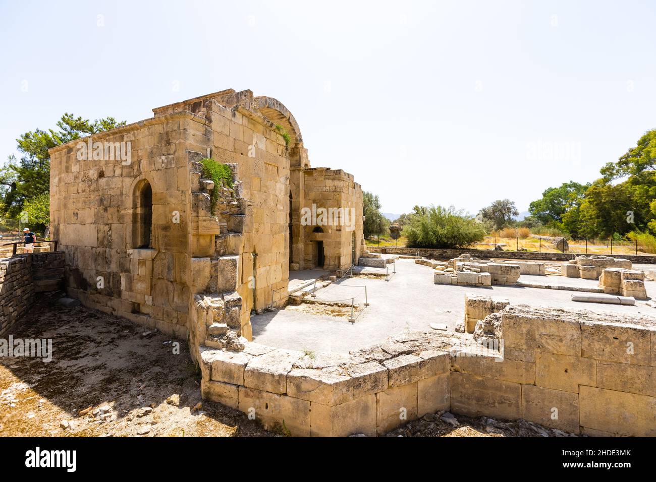 The Praetorium, ancient Roman era ruins at Gortyna of Crete island in ...