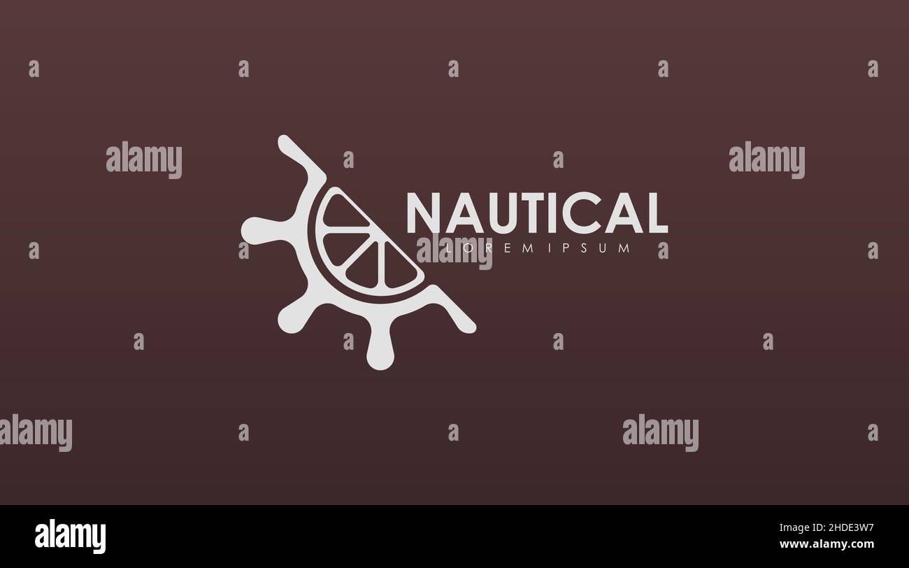 Nautical Logo Design Concept Vector. Marine and Maritime Logo Template ...