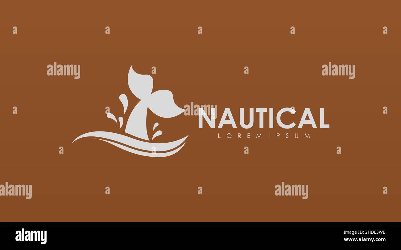 Nautical Logo Design Concept Vector. Marine and Maritime Logo Template ...