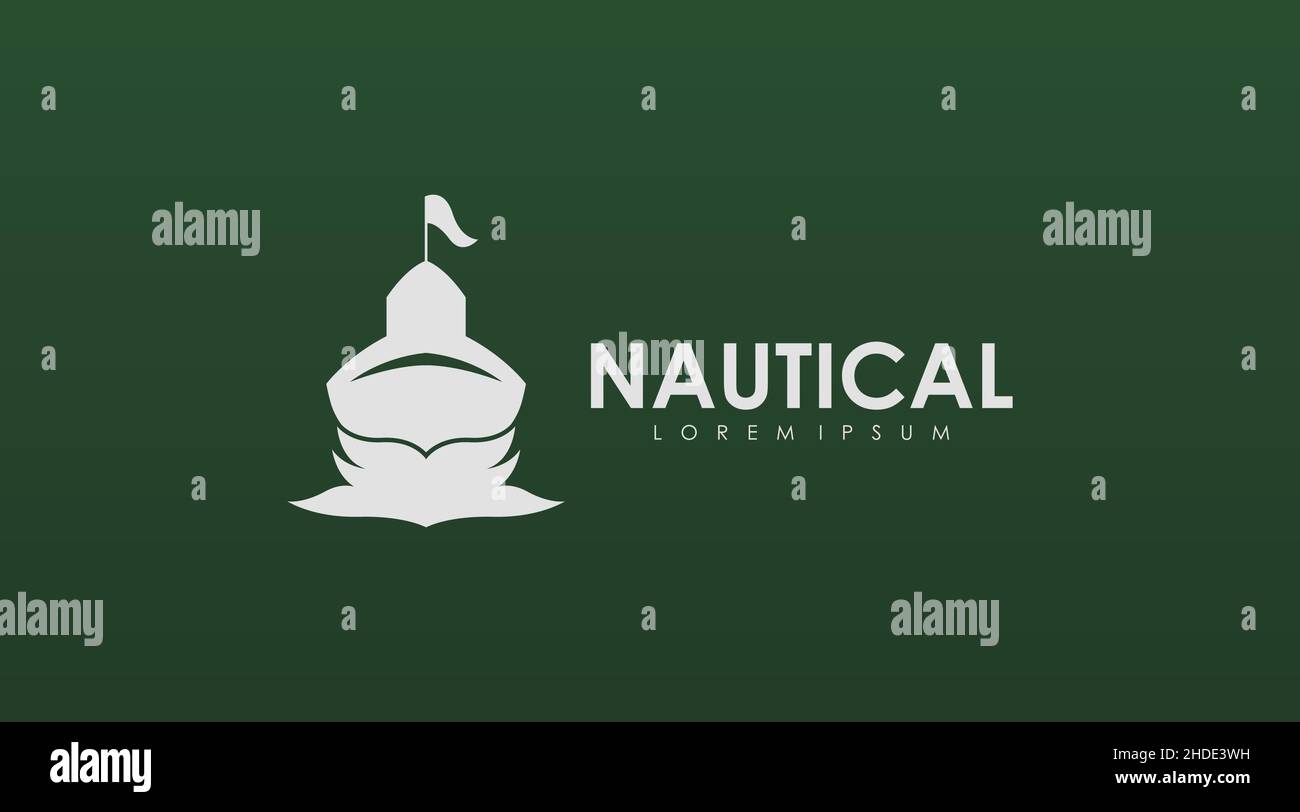 Nautical Logo Design Concept Vector. Marine and Maritime Logo Template ...