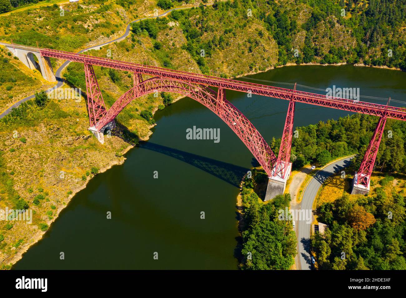 Aerial view of Garabit Viaduct, France Stock Photo - Alamy