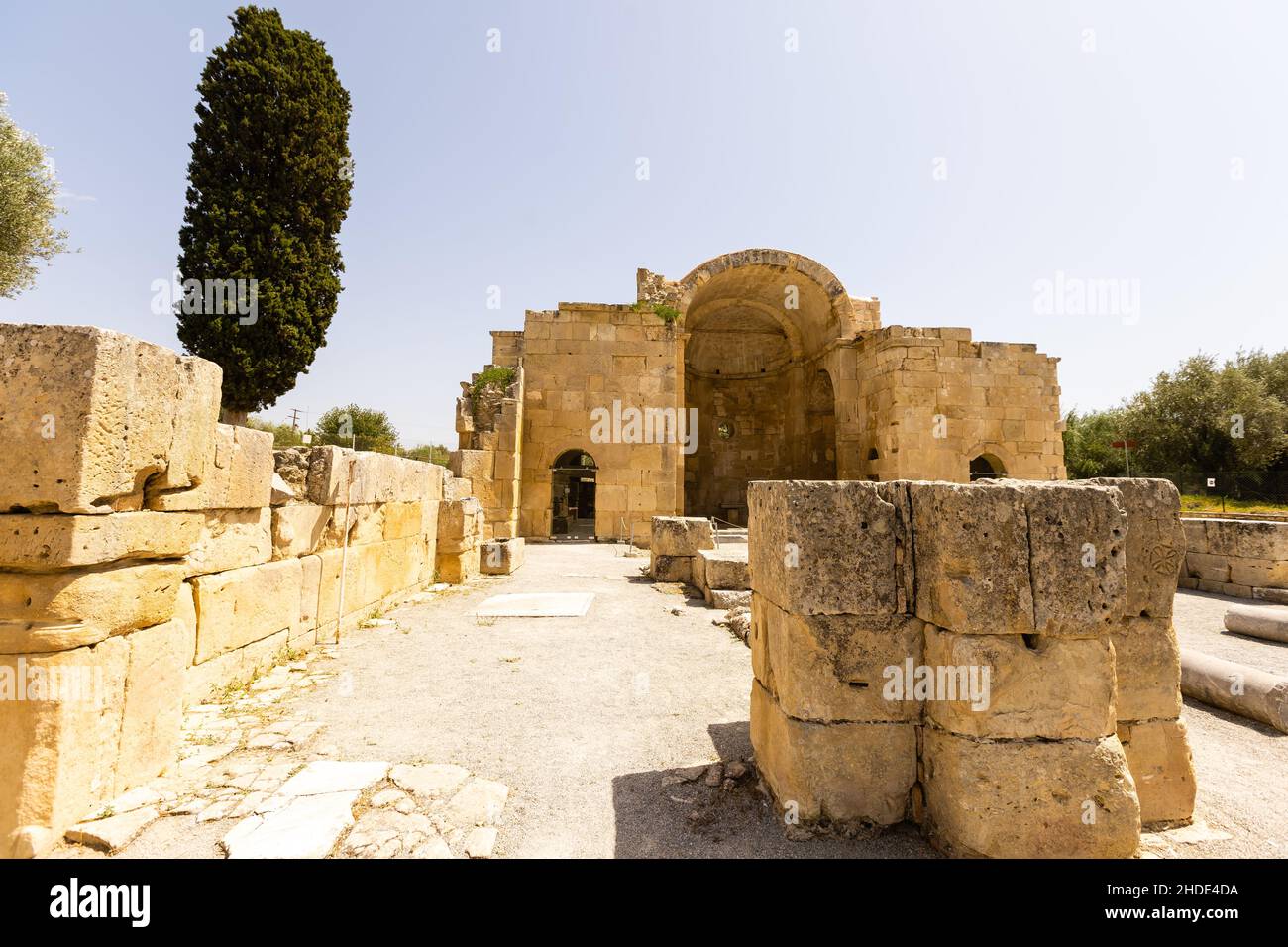 Ruins of the Temple of Apollo at Gortys, Crete Stock Photo - Alamy