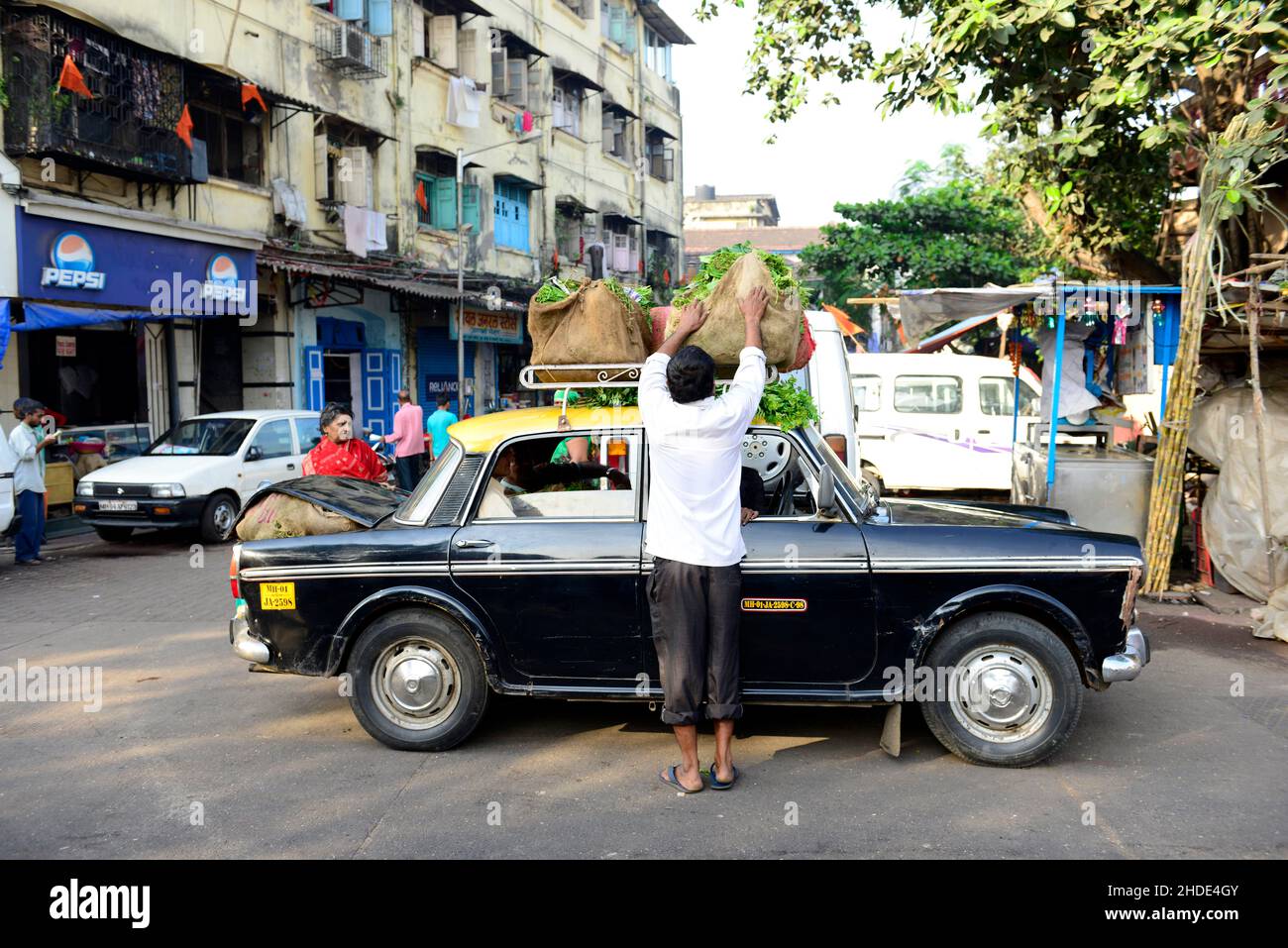 Premier Padmini taxi in Mumbai, India Stock Photo - Alamy