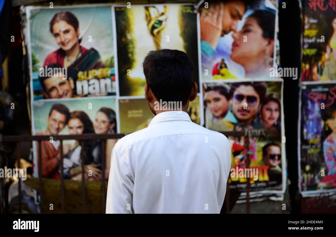 Drinking a cup of chai and looking at the adds for new Bollywood movies ...
