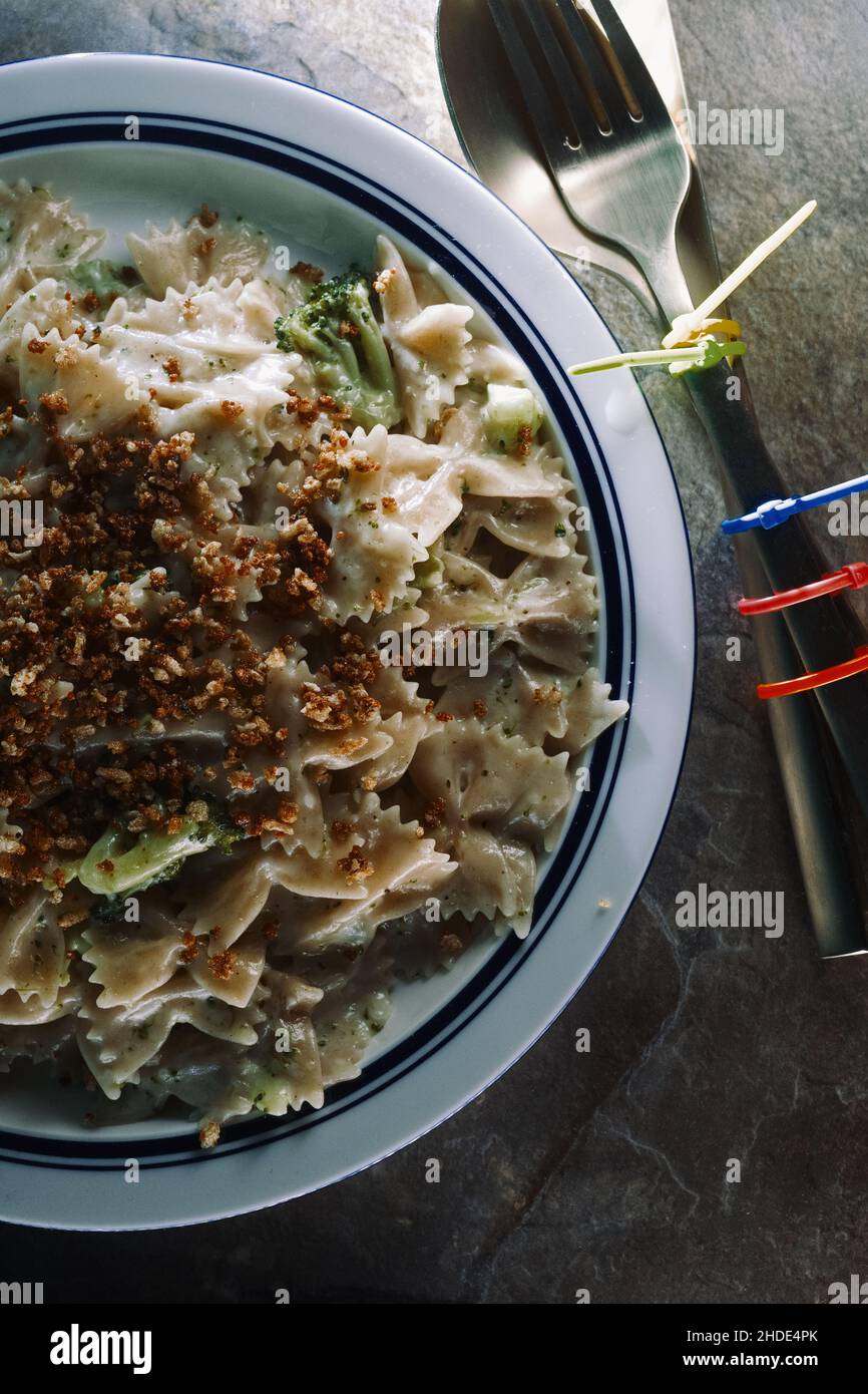 Diet restriction celiac disease concept. Silverware tied up with zip ...